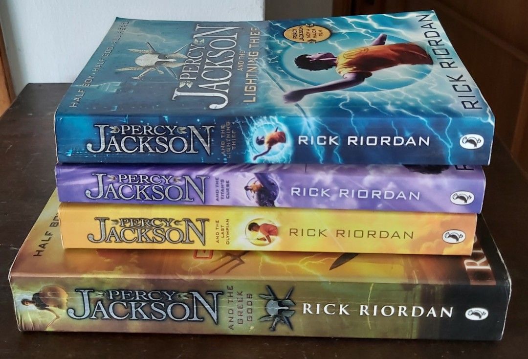 Percy Jackson 4 Book Set, Hobbies & Toys, Books & Magazines, Fiction ...