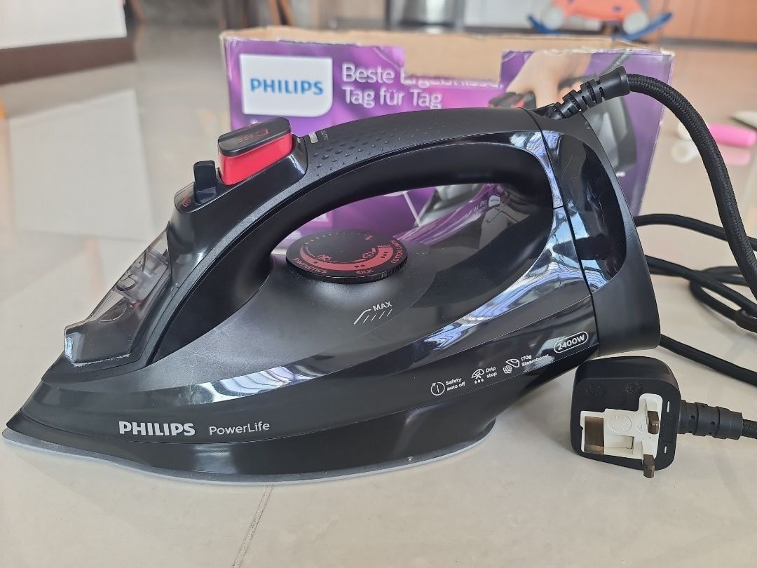 Philips Steam Iron PowerLife 2400W, TV & Home Appliances, Irons ...