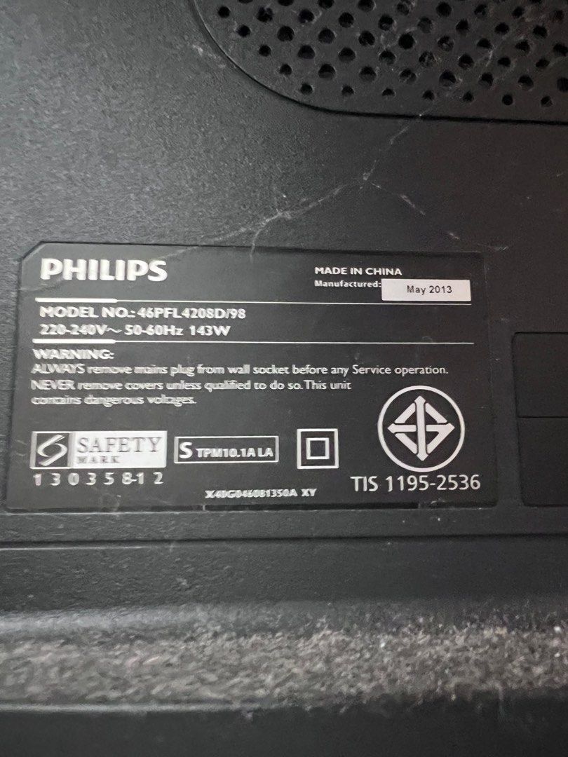 Philips TV 46 inch, TV & Home Appliances, TV & Entertainment, TV on ...