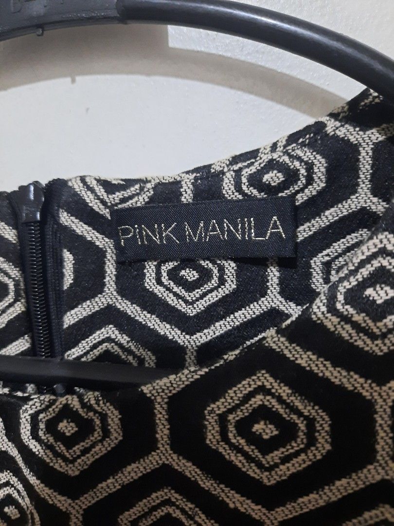 Pink Manila Black Mini Dress on Carousell