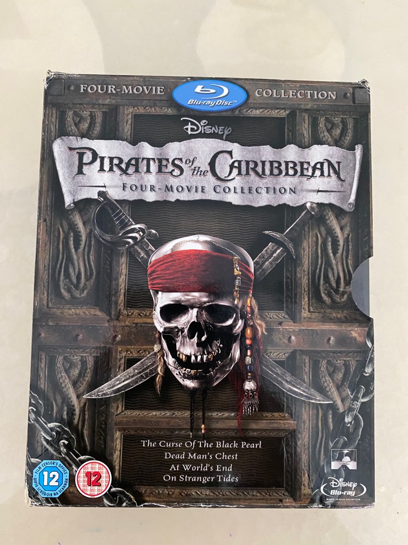 Pirates of the Caribbean Blu Ray Collection, Hobbies & Toys, Music ...