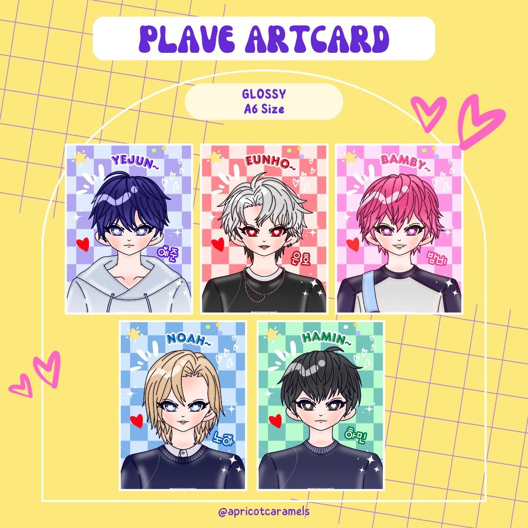 PLAVE Art Prints Fanart, Hobbies & Toys, Collectibles & Memorabilia, K ...