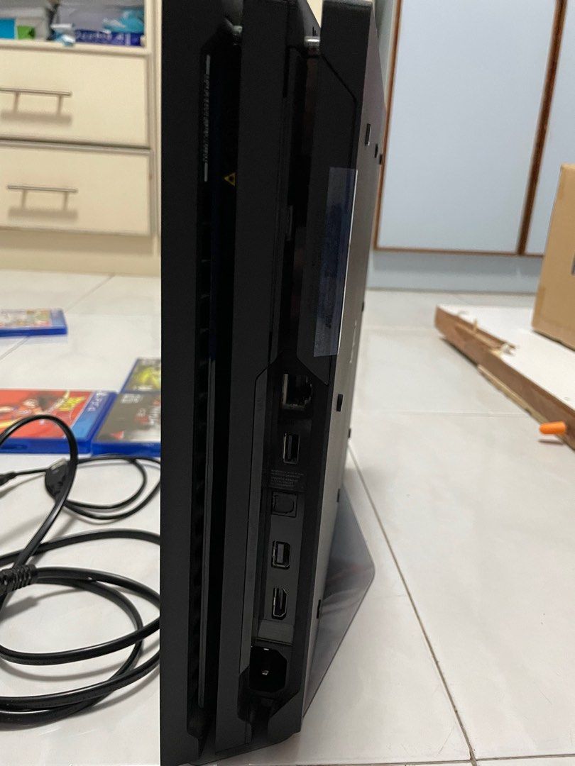 PlayStation 4 Pro (PS4 Pro) 1 TB - combo with original stand, 2 original controllers, all power ...