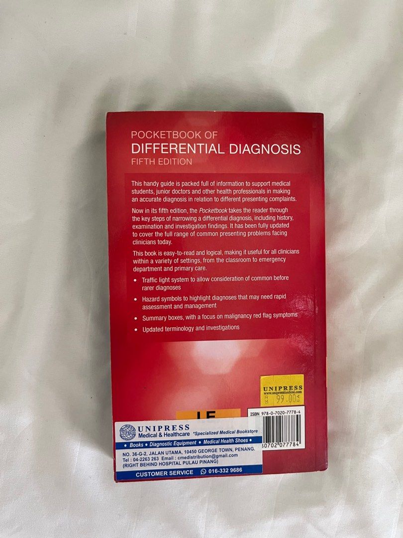 Pocketbook of Differential Diagnosis, Hobbies & Toys, Books & Magazines, Textbooks on Carousell