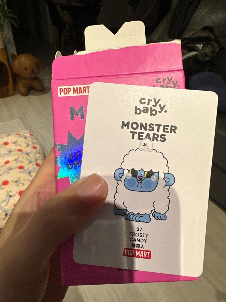 Popmart Crybaby Monster Tears - Frosty Candy, Hobbies & Toys, Toys ...