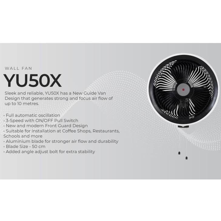 Powerful KDK YU50X Wall Fan, Furniture & Home Living, Lighting & Fans ...