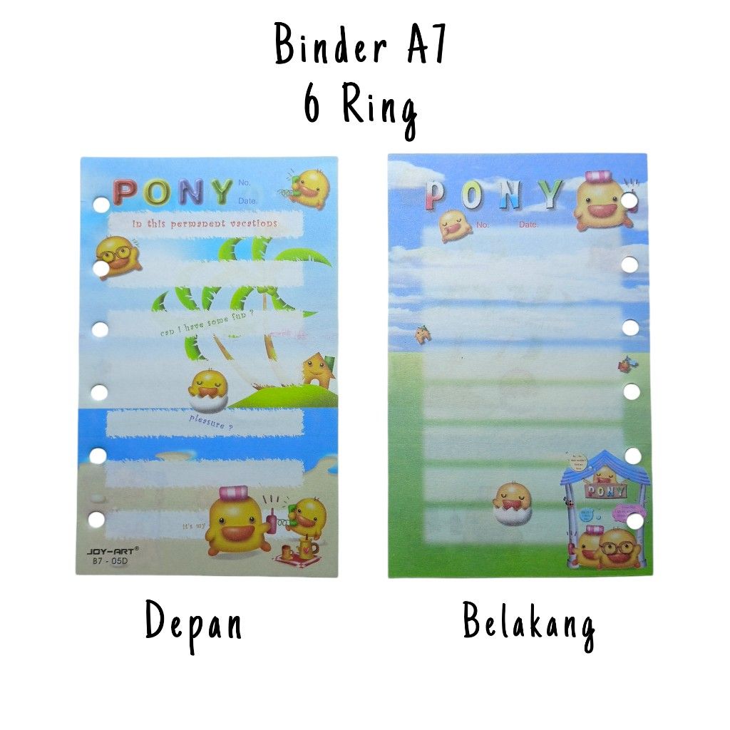 PRELOVED - 10 Lembar Isi Binder A7 Refill Binder A7 Binder Fancy Kertas ...