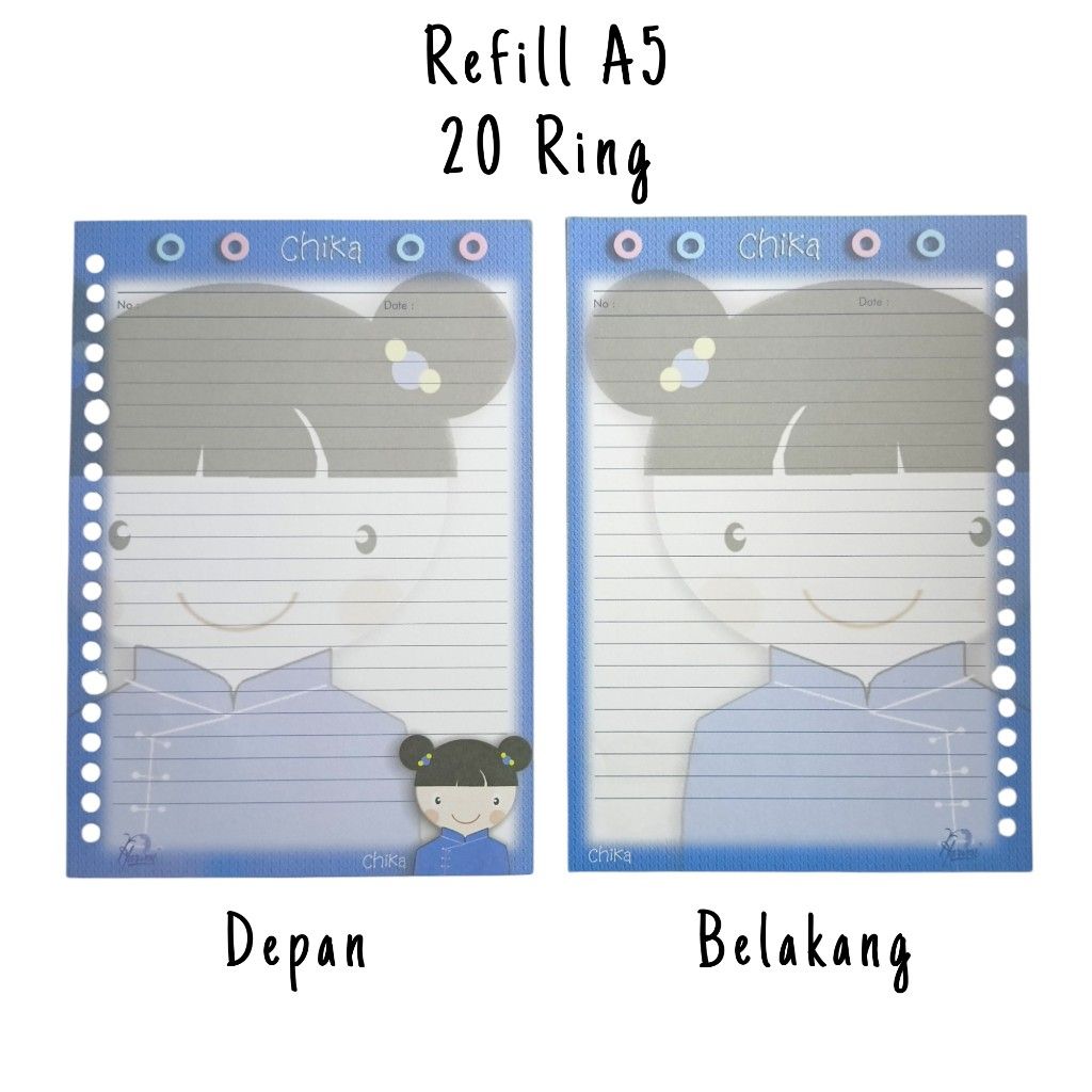 PRELOVED - 1 Lembar Isi Binder A5 Refill Binder A5 Binder Harvest Chika ...