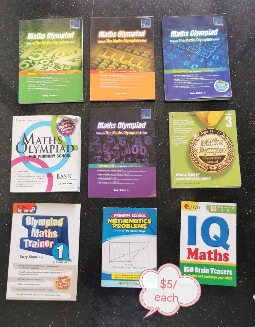 Primary Math olympiad, Hobbies & Toys, Books & Magazines, Assessment Books on Carousell