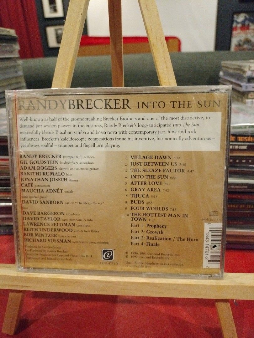 Randy Brecker Into The Sun Grammy Award winning album, Hobbies & Toys ...