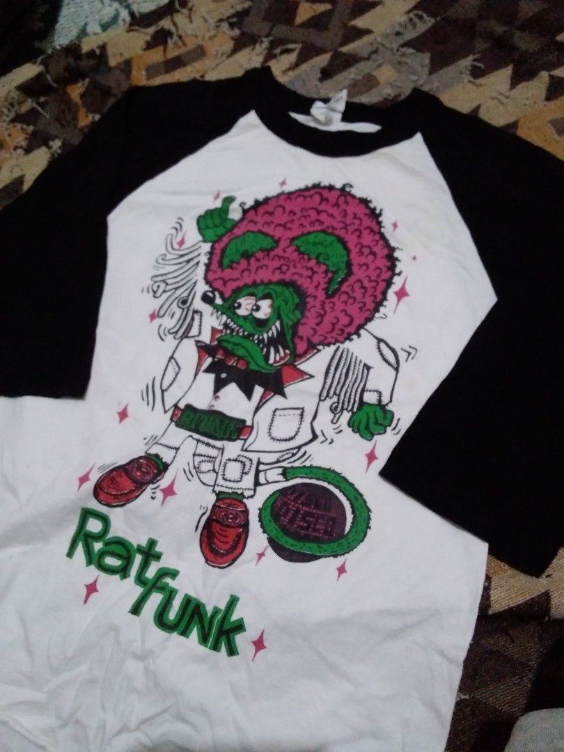 Rat funk aka rat fink 3 quarter tee, Men's Fashion, Tops & Sets ...