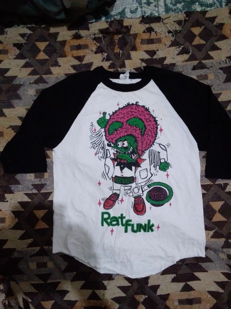 Rat funk aka rat fink 3 quarter tee, Men's Fashion, Tops & Sets ...