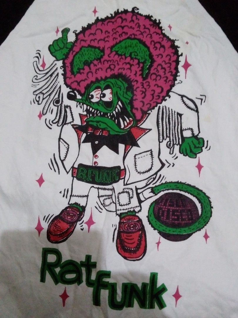 Rat funk aka rat fink 3 quarter tee, Men's Fashion, Tops & Sets ...