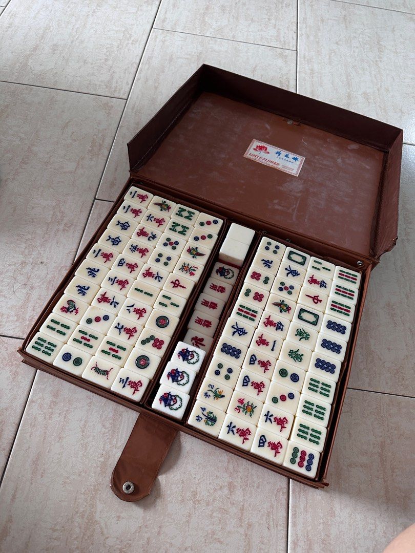 Red Mahjong Set, Hobbies & Toys, Toys & Games on Carousell