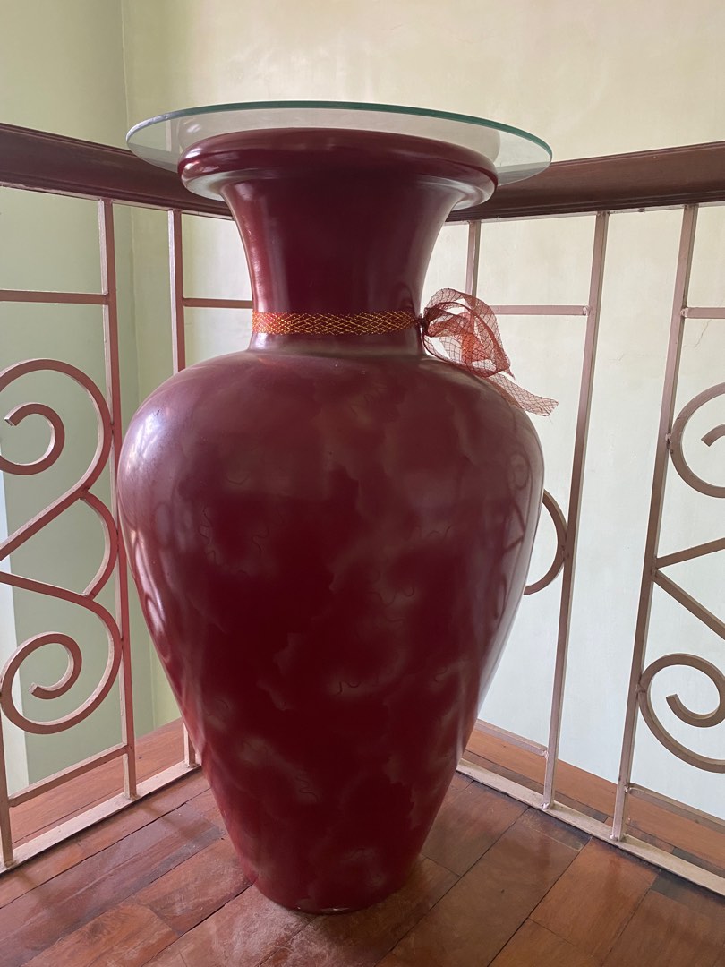 Antique Red Porcelain Vase, Furniture & Home Living, Home Decor, Vases ...
