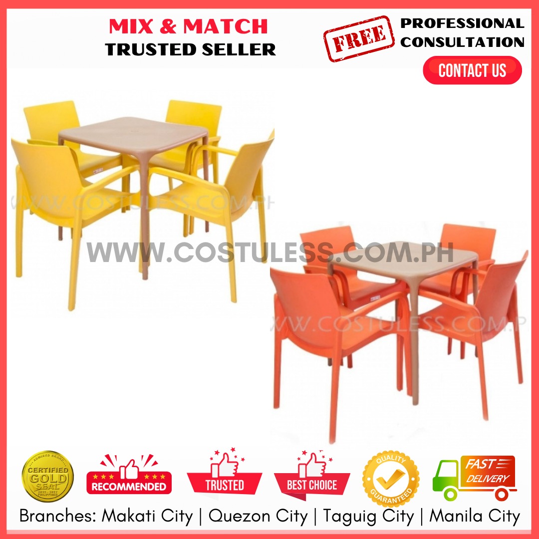 RESTAURANT TABLE & CHAIRS MIX AND MATCH! Plastic Chair, Plastic Table ...