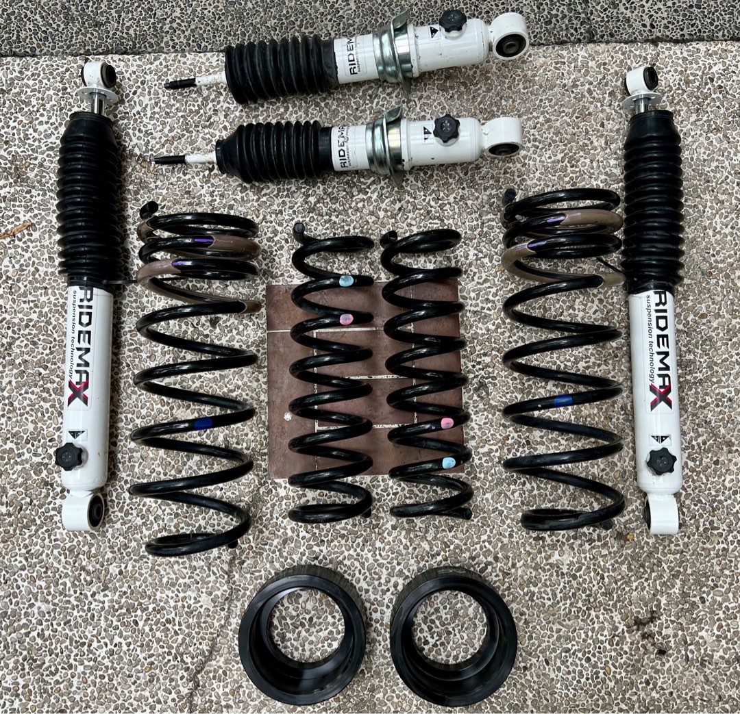 Ridemax 4-way Adjustable Shock Absorbers 2 inch lift with coil springs ...