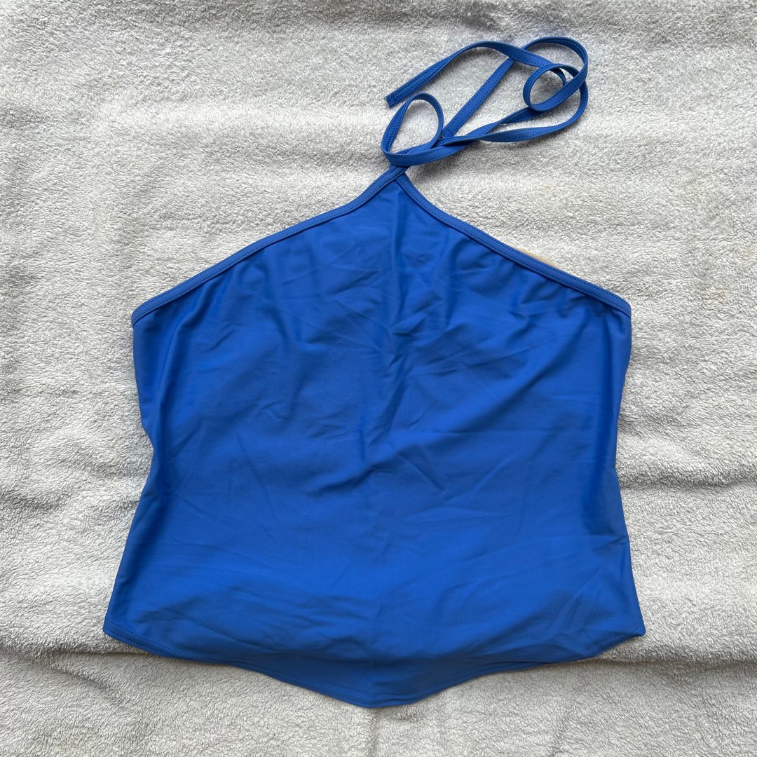 Royal Blue Halter Top, Women's Fashion, Tops, Sleeveless on Carousell