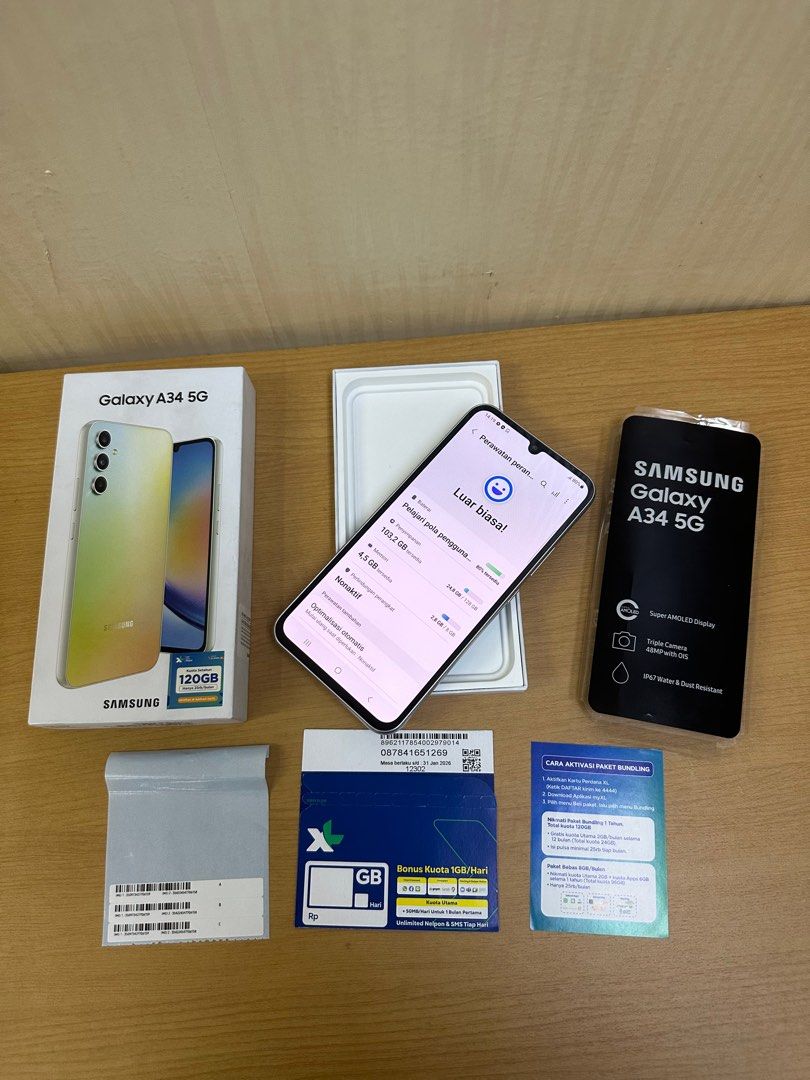 Samsung A34 5G 8/128 second ory, Telepon Seluler & Tablet, Ponsel ...