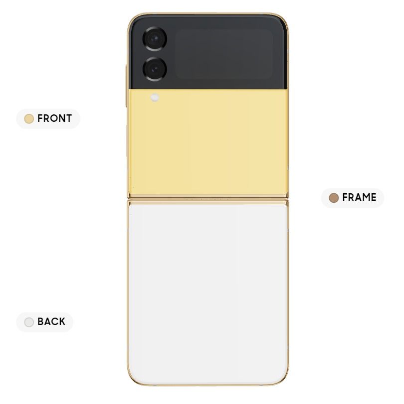 Samsung Galaxy Z Flip4 Bespoke Limited Edition 256GB Gold/Yellow/White ...