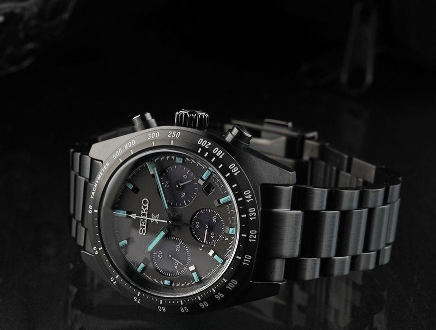 Seiko Prospex SSC917P1 Speedtimer The Black Series Solar Chronograph ...