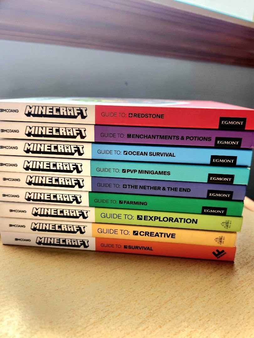 Set of 9 Minecraft Guidebooks - all original, Hobbies & Toys, Toys ...