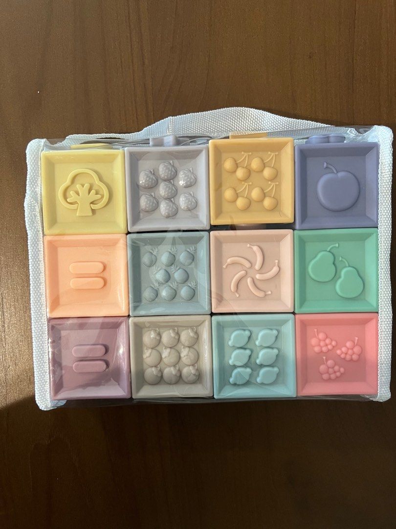 Silicon stacking cubes, Babies & Kids, Infant Playtime on Carousell