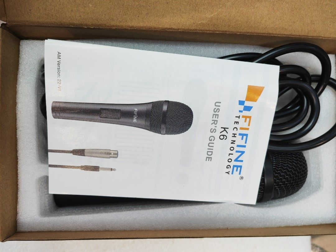 Fifine Dynamic Vocal Microphone Speaker/Karaoke Microphone/Wired ...