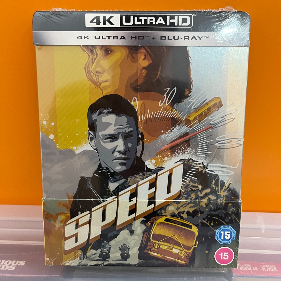Speed 4K Blu-ray, Zavvi Exclusive SteelBook, 興趣及遊戲, 音樂、樂器 & 配件, 音樂與媒體 ...