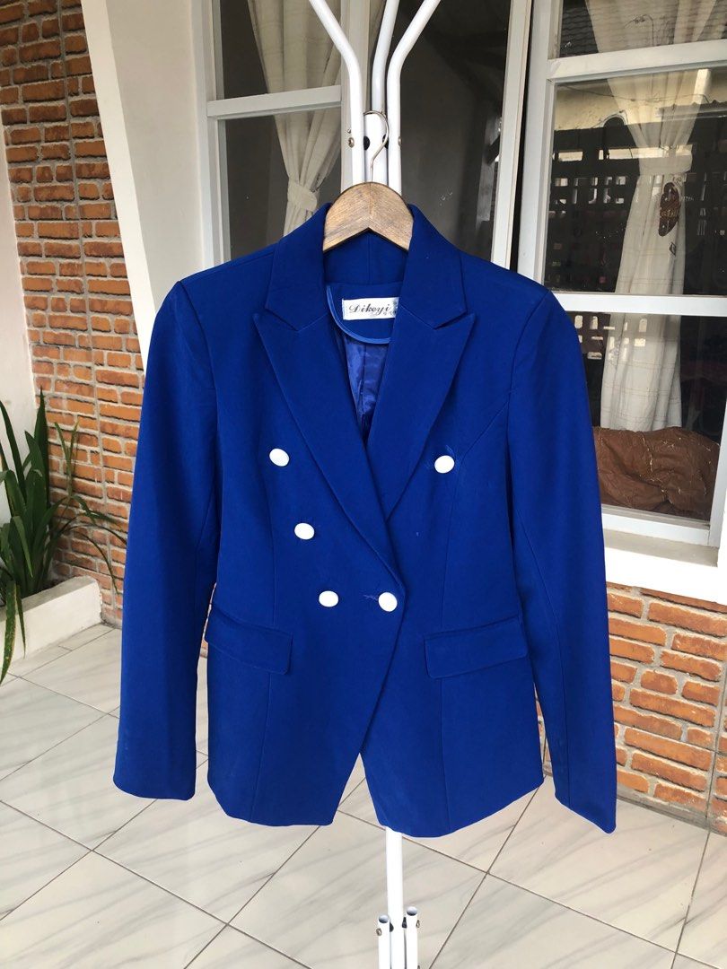 Super Premium Electric Blue Blazer on Carousell