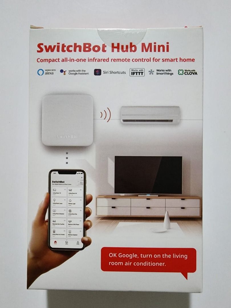 SwitchBot Hub Mini, TV & Home Appliances, TV & Entertainment, Entertainment Systems & Smart Home ...