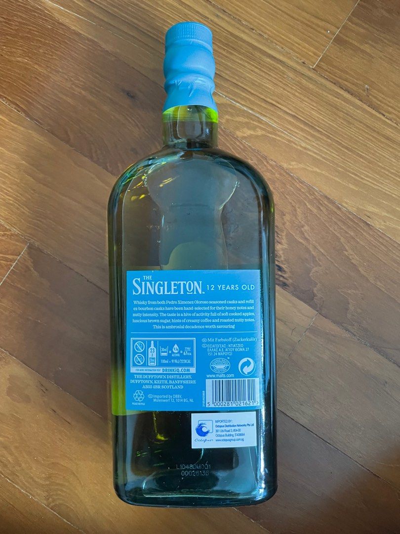 The Singleton Single Malt Scotch Whisky 12 years 70cl, Food & Drinks ...