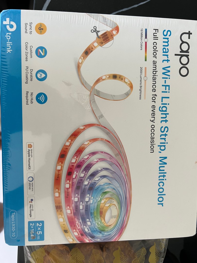 TP Link TAPO RGB smart wifi light strip L930-10, TV & Home Appliances ...
