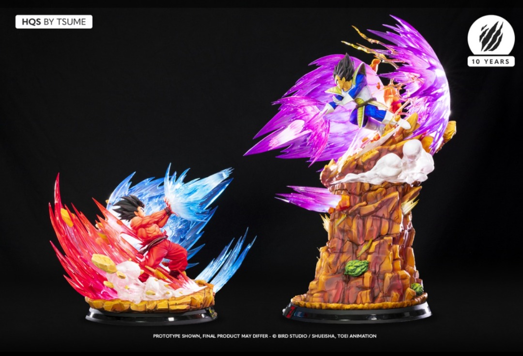 Tsume Dragon Ball z Goku vs Vegeta Statue Kaio Ken Galick Gun, Hobbies ...