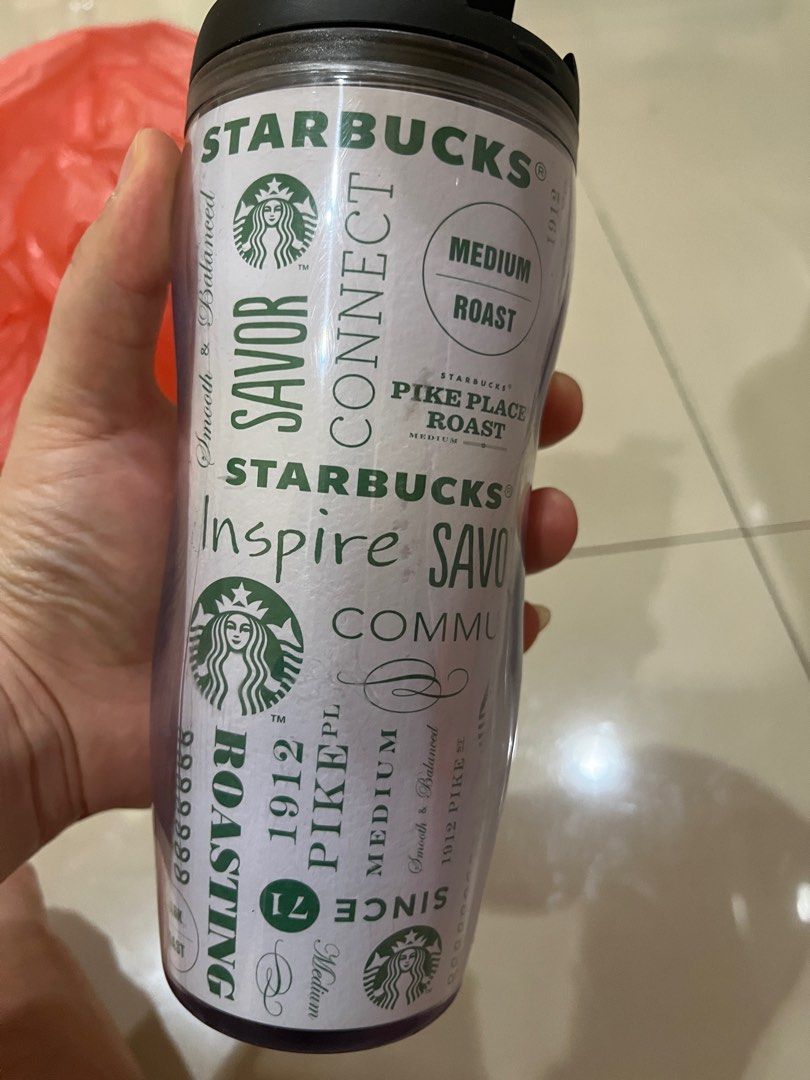 Tumbler Starbucks ukuran 350ml, Kitchen & Appliances di Carousell