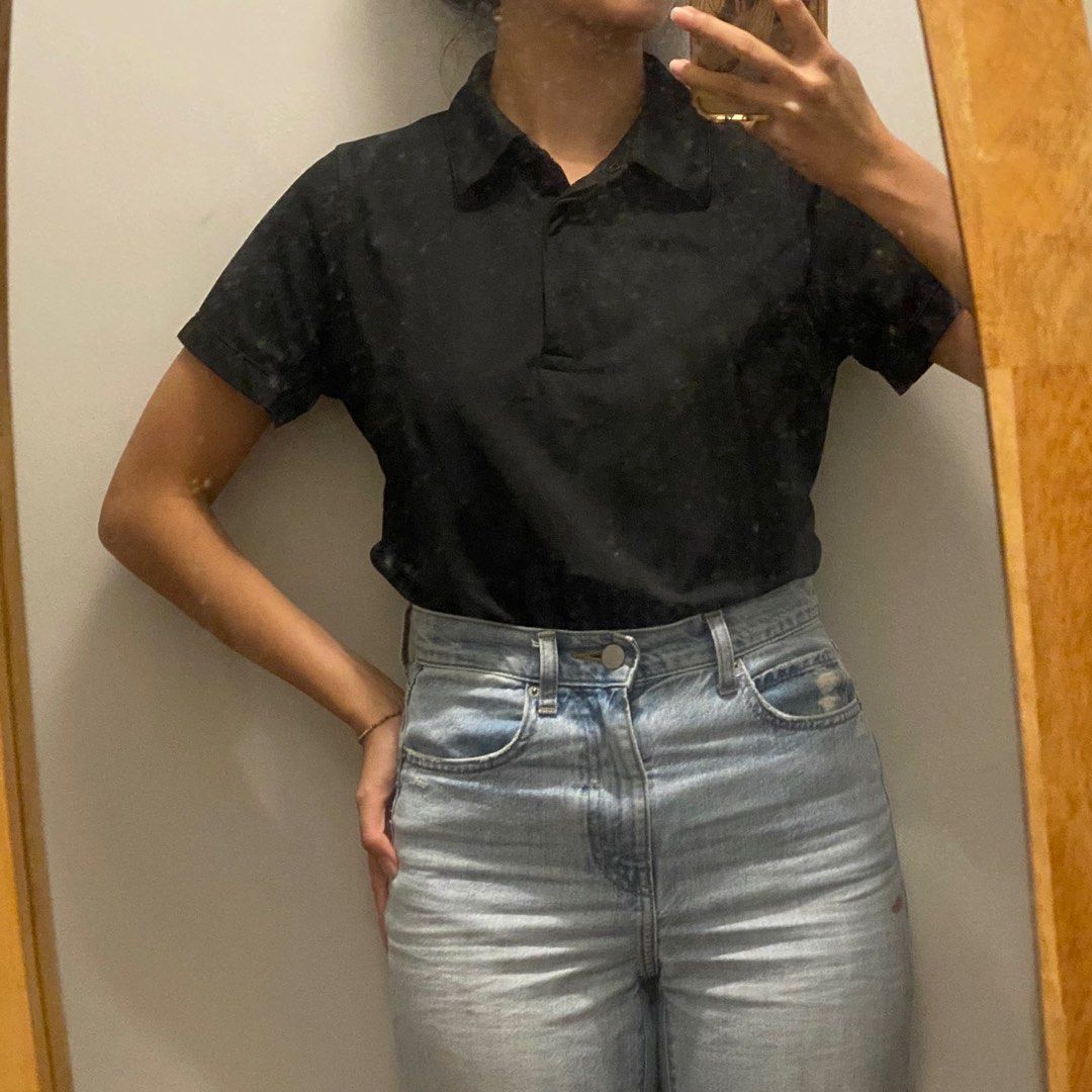 UNIQLO Training Polo Shirt, Women's Fashion, Activewear on Carousell