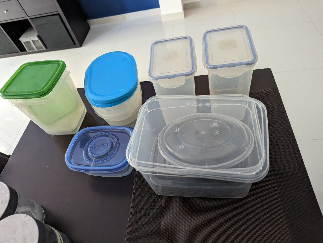 Various containers(glass and plastic), Furniture & Home Living ...
