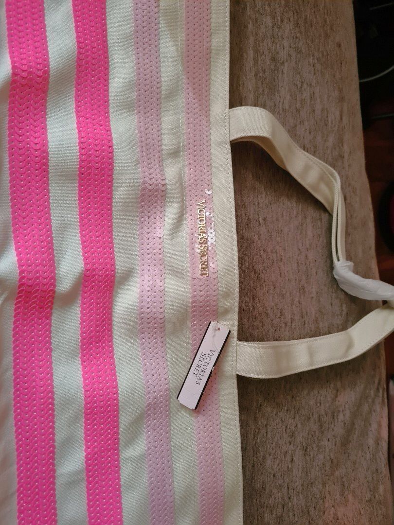 Victory Secret Beach Bag, Luxury, Bags & Wallets on Carousell
