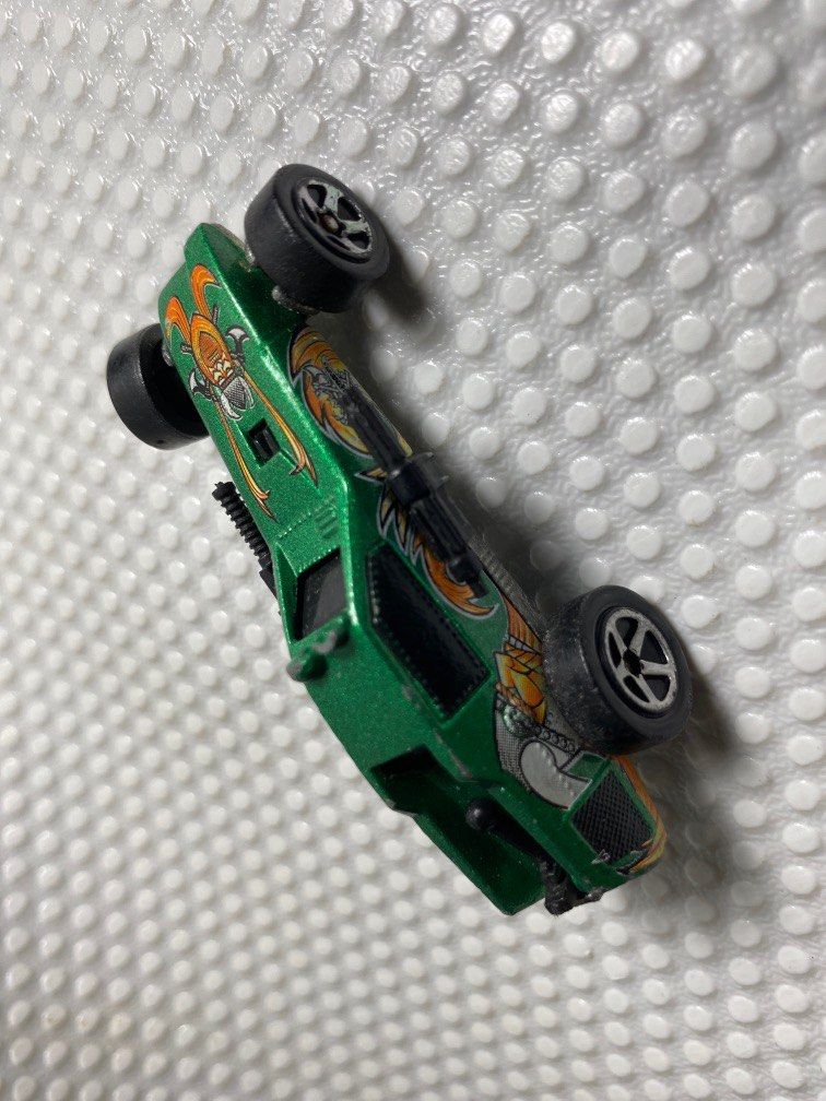 Vintage 1982 Hot Wheels VIKINGS Green Dragster Enforcer w/Guns Assault ...