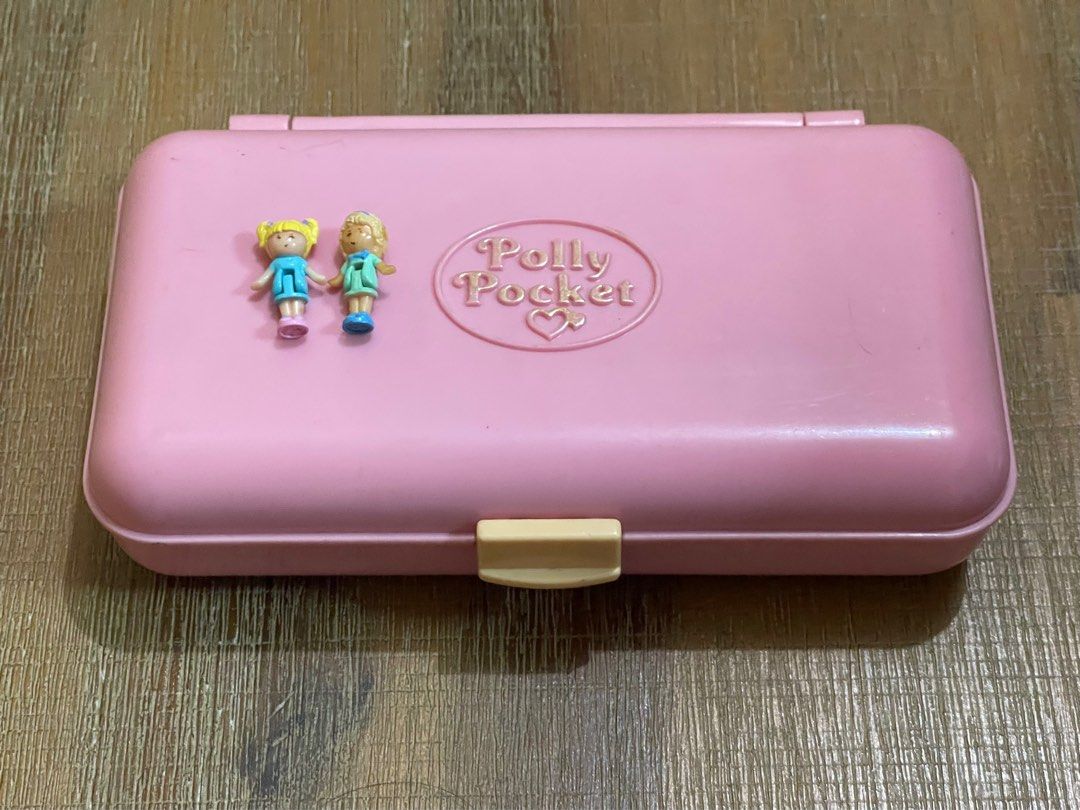 Vintage Polly Pocket 1990 Pretty Hair Playset (Pink rectangle compact ...