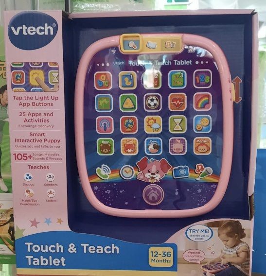 Vtech Touch and Teach Tablet, 兒童＆孕婦用品, 嬰兒玩具 - Carousell
