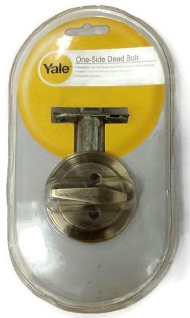 Yale One-Side Dead Bolt Antique Brass Model: V8101 US5, Furniture ...