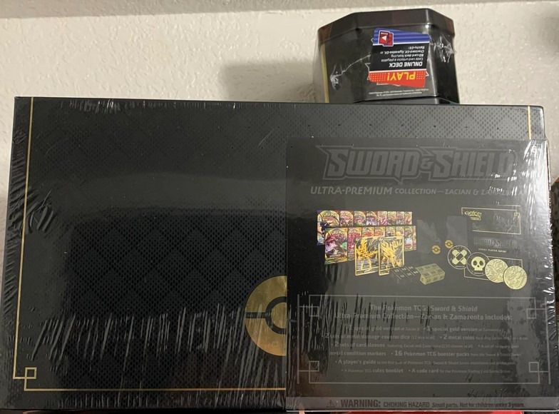 Zacian and Zamazenta Ultra Premium Collection Box Set, Hobbies & Toys ...