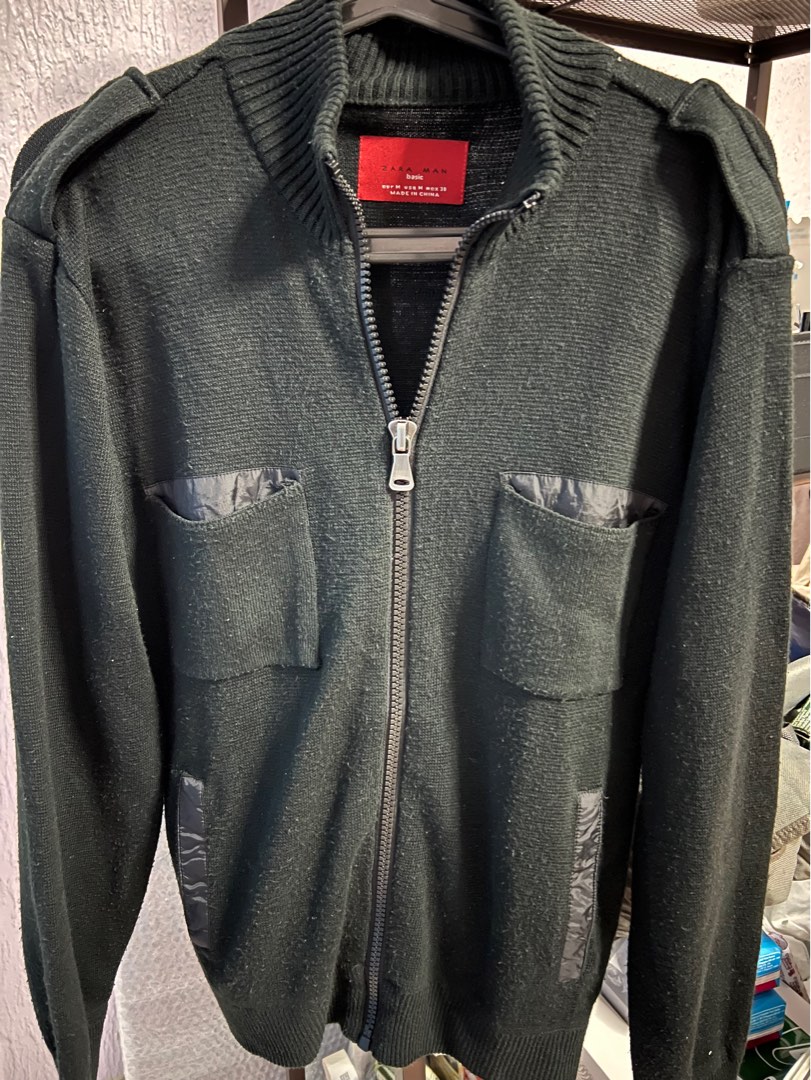 ZARA Man Basic Sweater, Men's Fashion, Coats, Jackets and Outerwear on ...