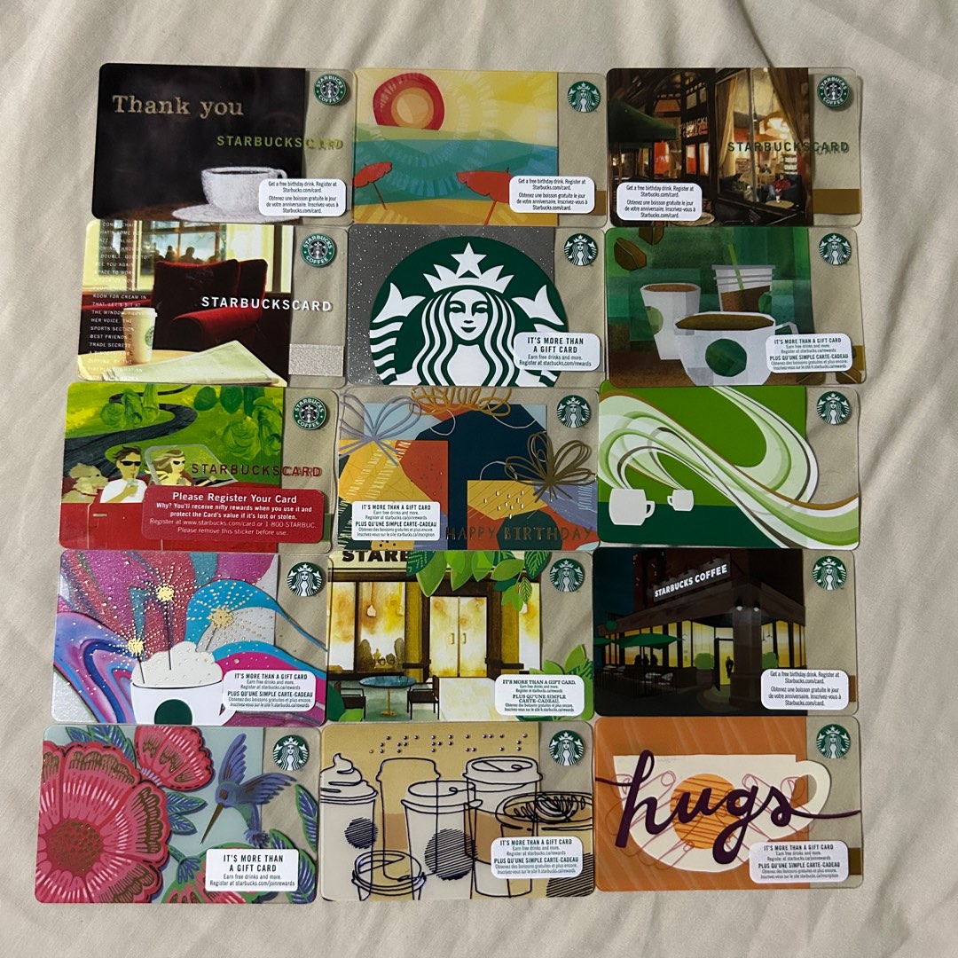 15 Starbucks Cards - Canada/US on Carousell