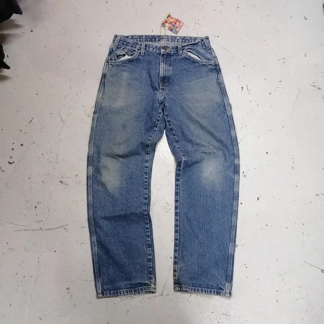 2000s Single Knee Carpenter pants, Men's Fashion, Bottoms, Jeans on Carousell