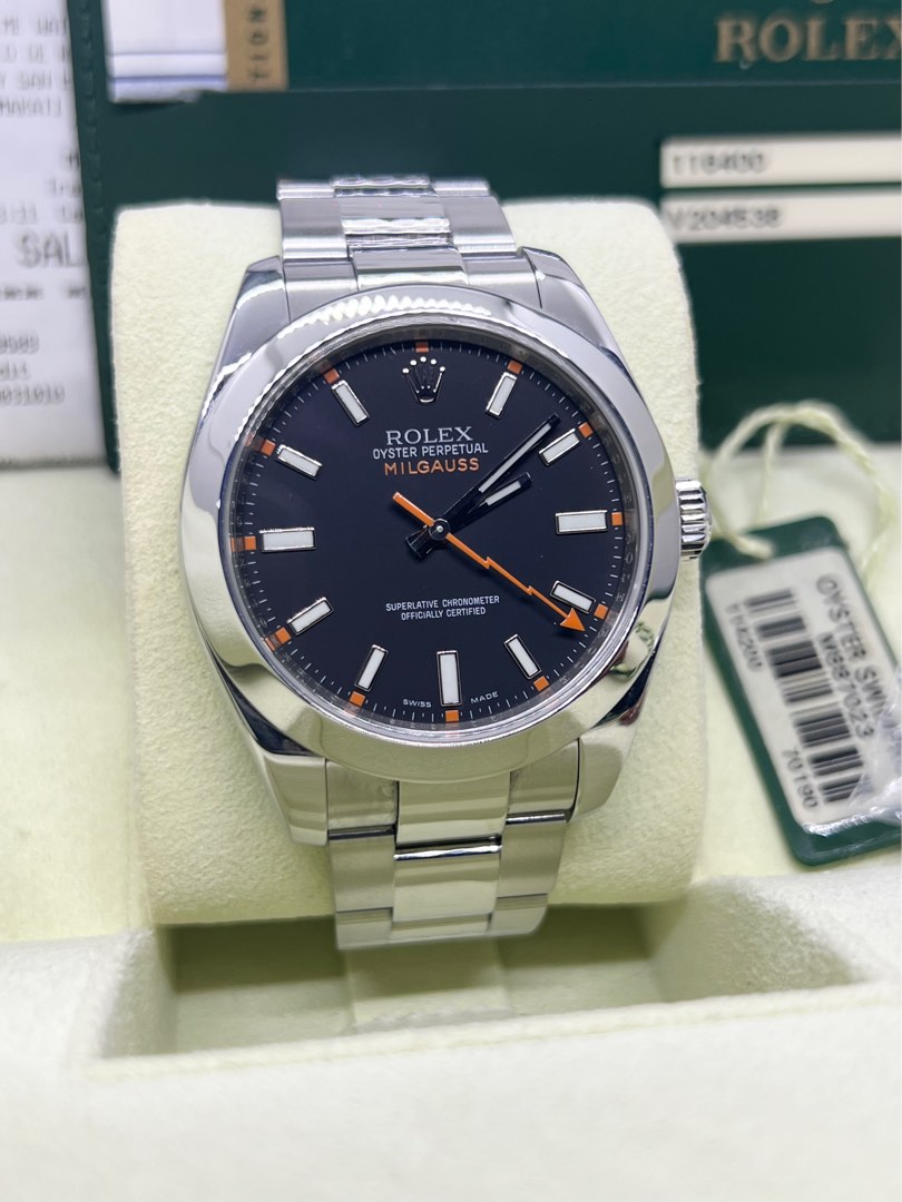 2009 Rolex Milgauss Antimagnetic Black Dial 40mm (Discontinued Model ...