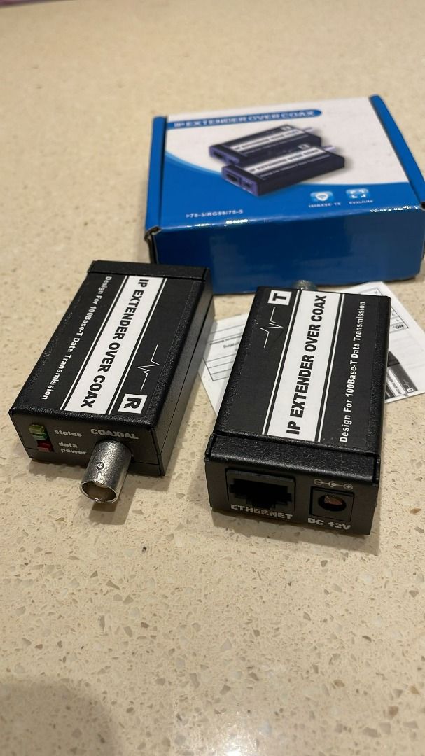 605) ODIYSURVEIL(TM) IP EXTENDER OVER COAX KIT,ETHERNET EXTENDER SET ...