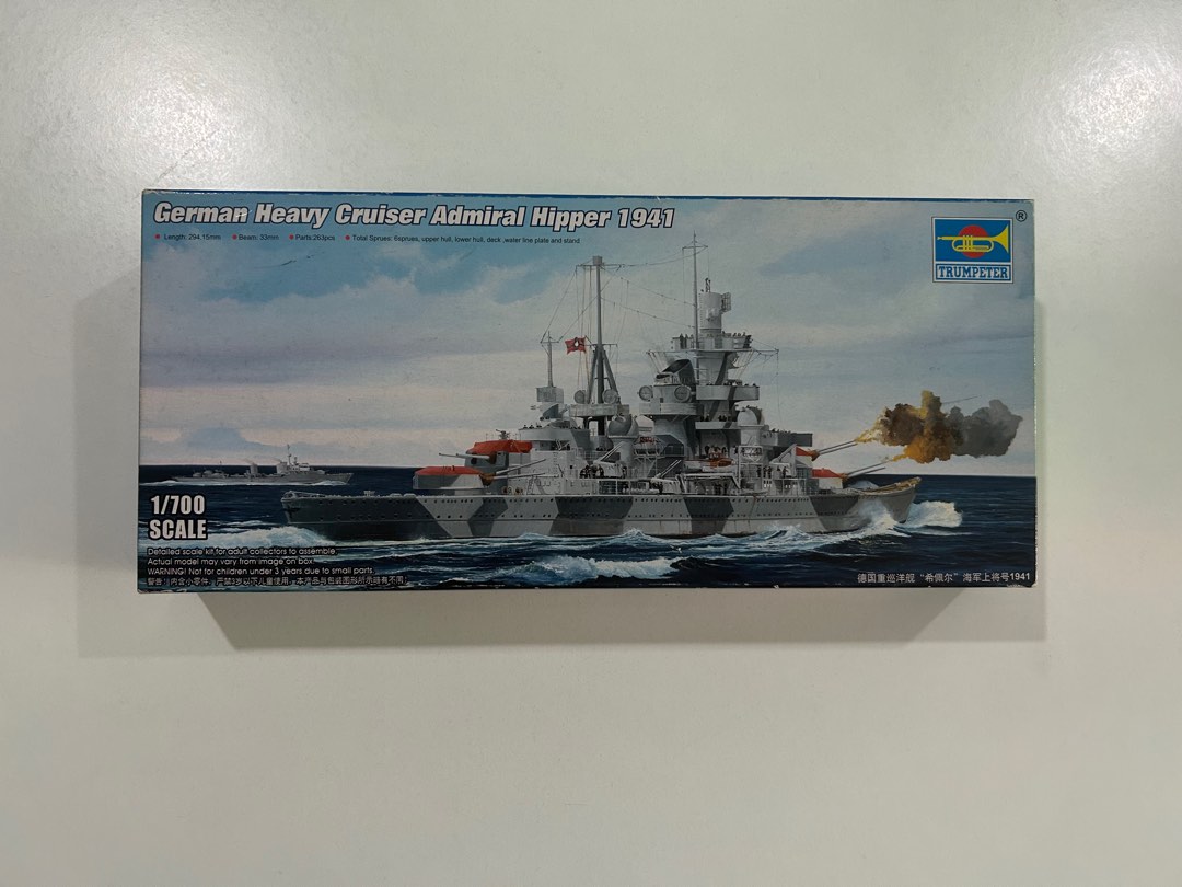 Scale Model: Admiral Hipper, Hobbies & Toys, Toys & Games on Carousell