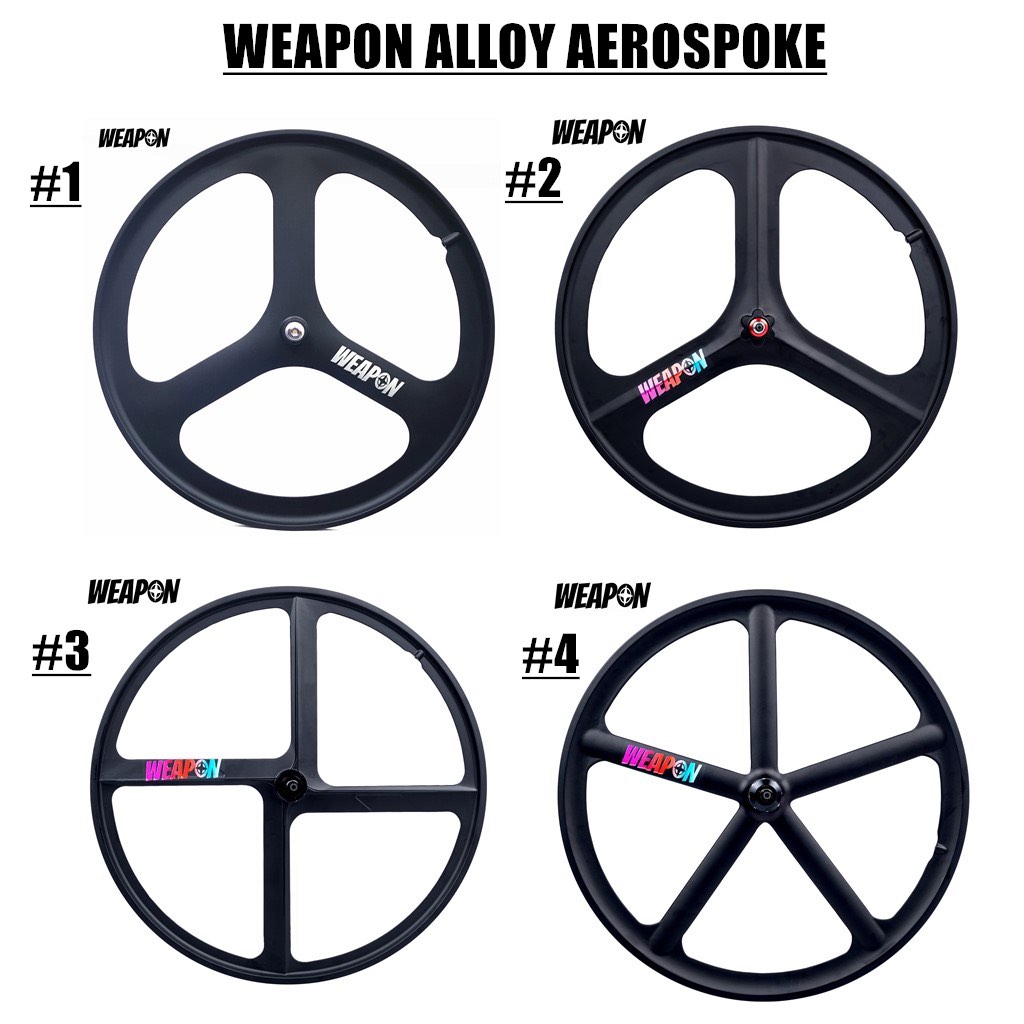 ALLOY aerospoke - WEAPON - trispoke / fourspoke / fivespoke for fixie ...